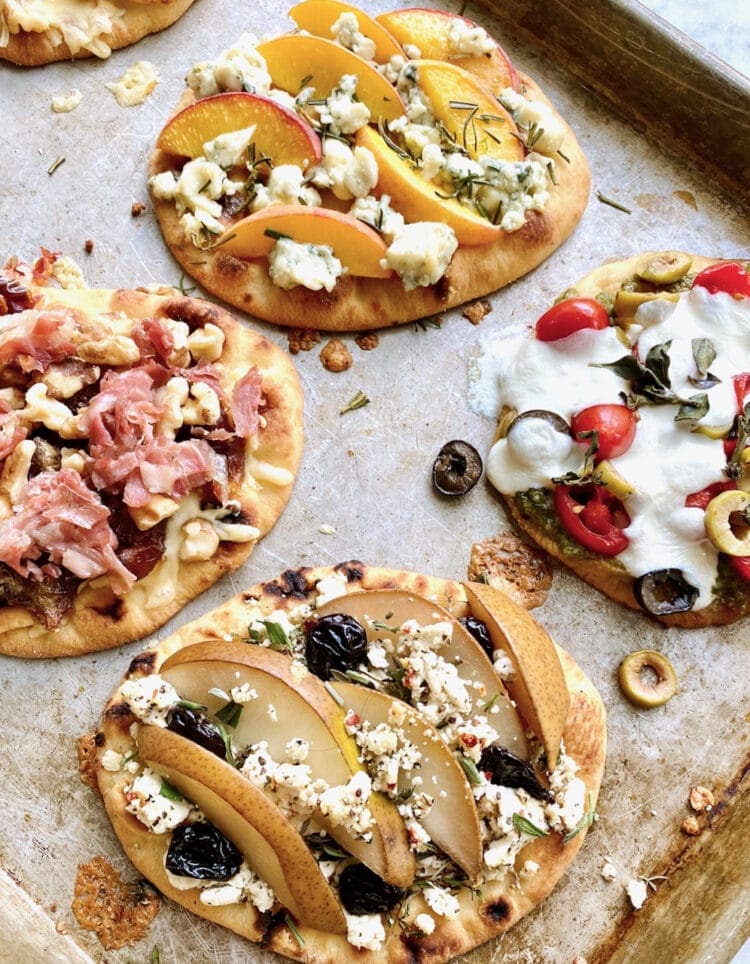 Build Your Own Flatbread Bar - Quiche My Grits