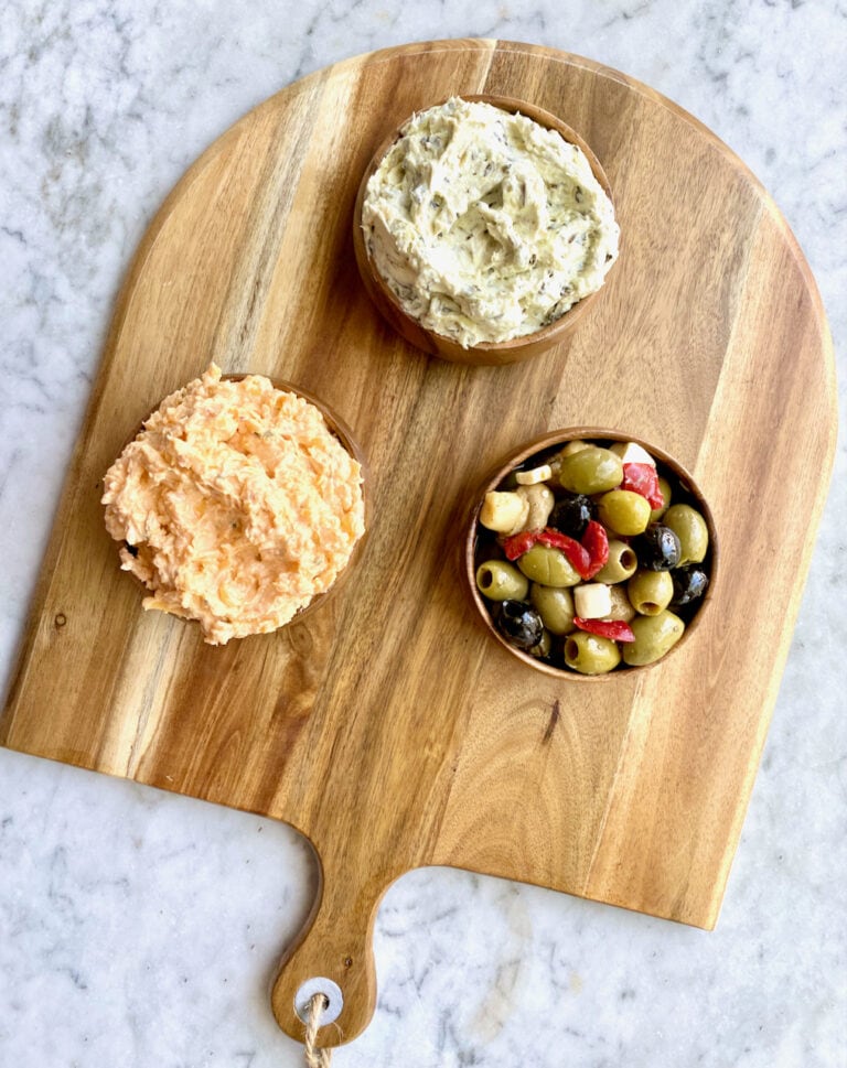 Triple Dip Snack Board - Quiche My Grits