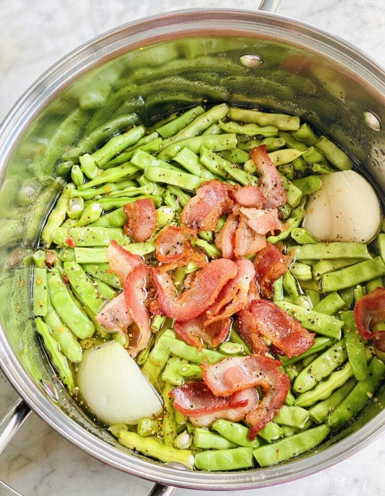 Greasy Cut Short Beans - Quiche My Grits