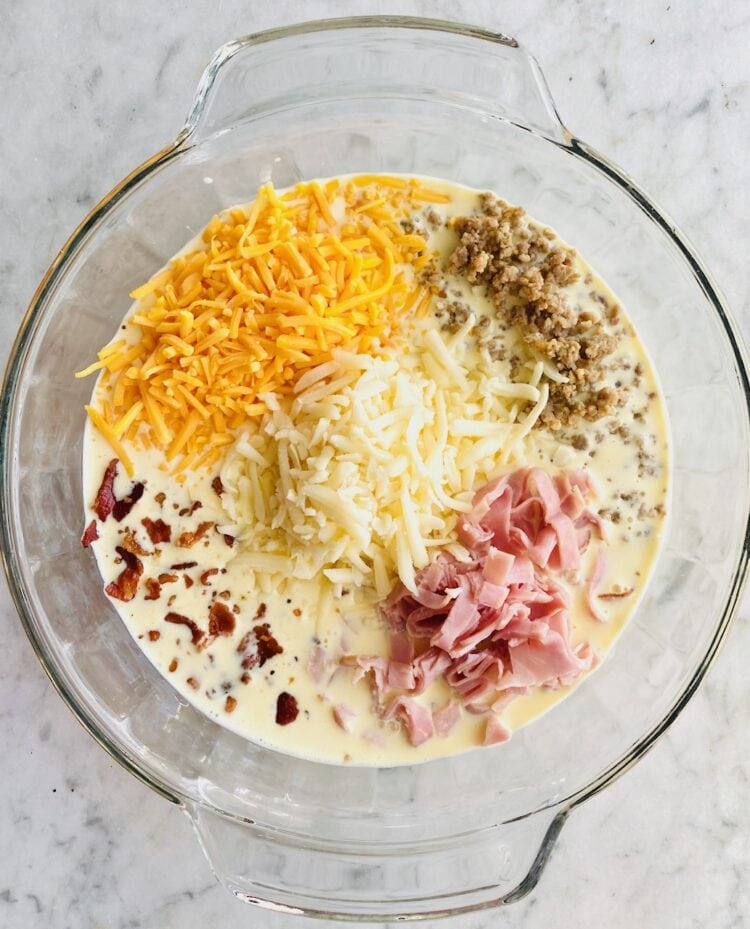 Meat Lover's Skillet Quiche - Quiche My Grits