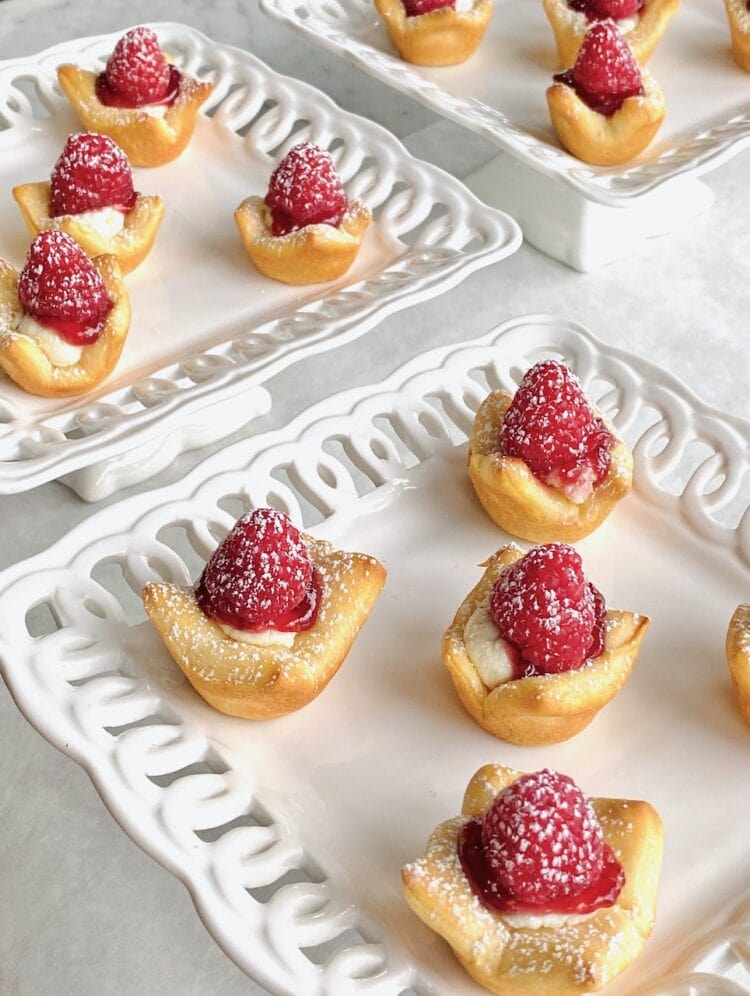 Raspberry Goat Cheese Appetizers - Quiche My Grits