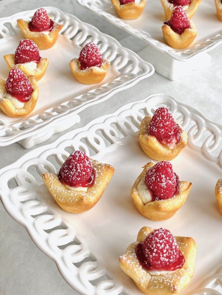 Raspberry Goat Cheese Appetizers - Quiche My Grits