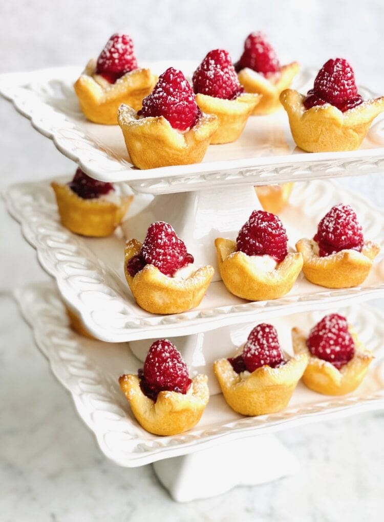 Raspberry Goat Cheese Appetizers - Quiche My Grits
