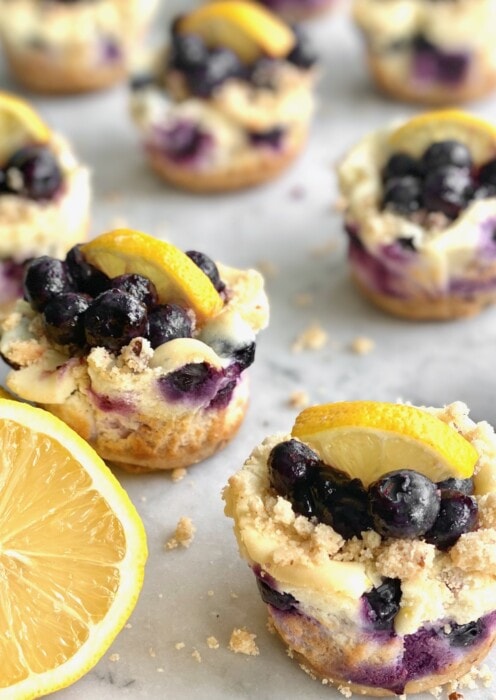 Blueberry Cheesecake Cupcakes - Quiche My Grits