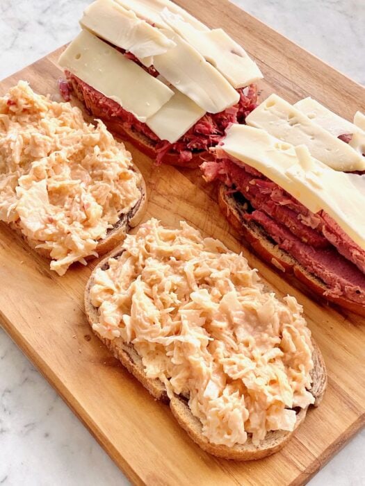 Corned Beef Reuben - Quiche My Grits
