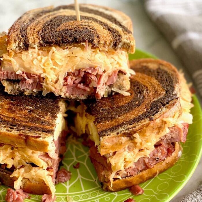 Corned Beef Reuben - Quiche My Grits
