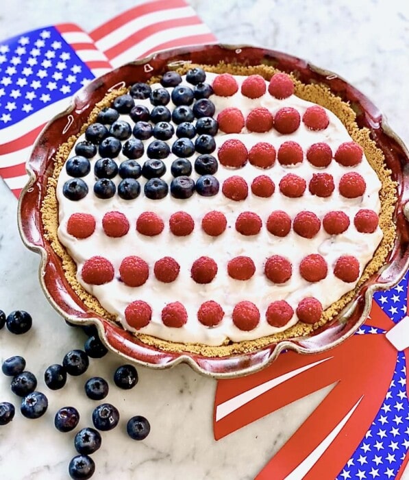 Red, White and Blue Pie - Quiche My Grits
