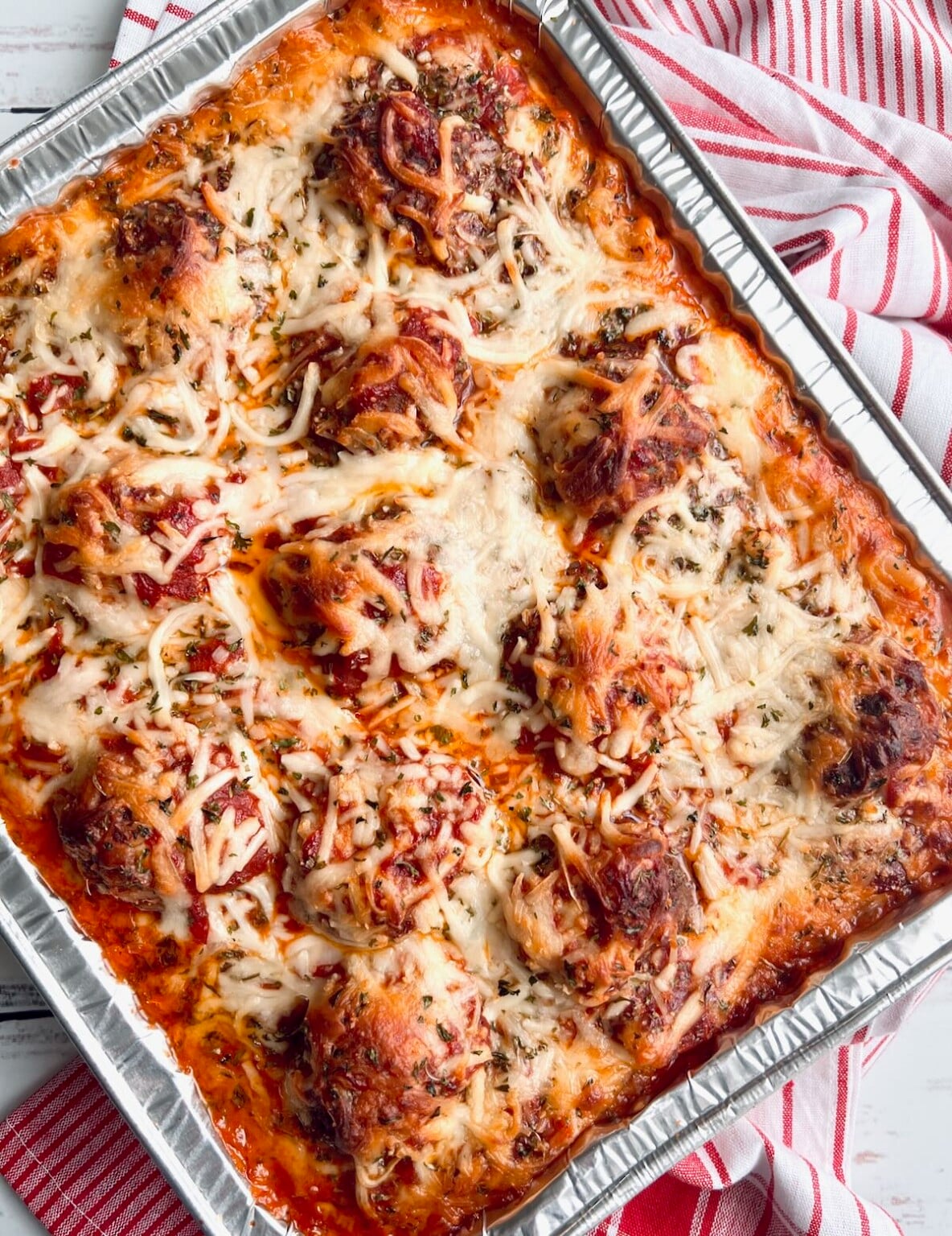 Baked Ziti with Meatballs - Quiche My Grits