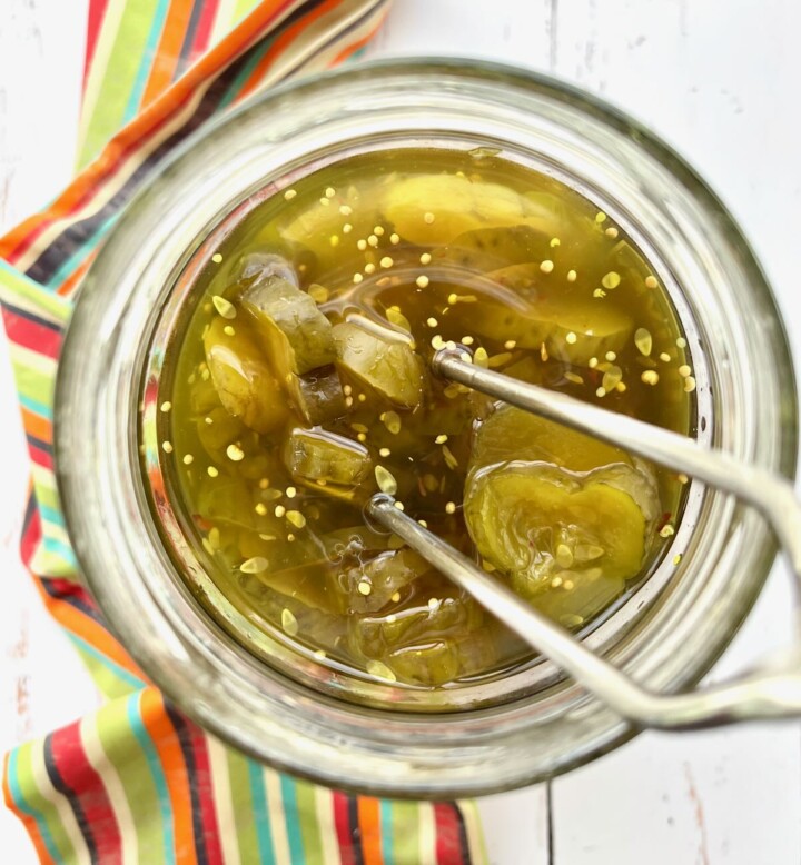 Fire and Ice Pickles - Quiche My Grits