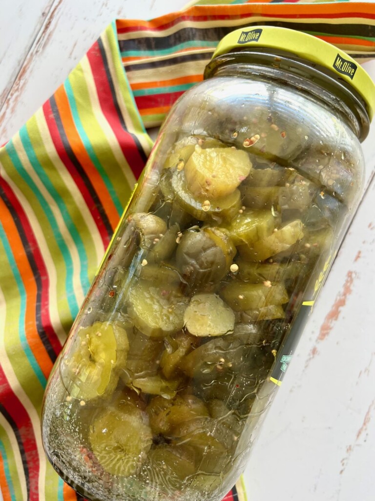 Fire and Ice Pickles - Quiche My Grits