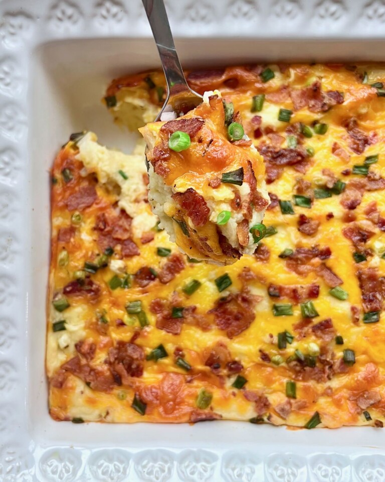Twice Baked Mashed Potatoes - Quiche My Grits