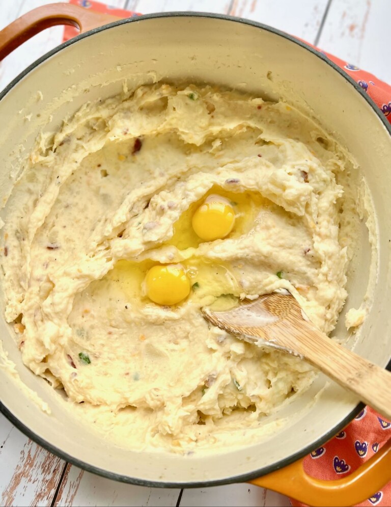Twice Baked Mashed Potatoes - Quiche My Grits