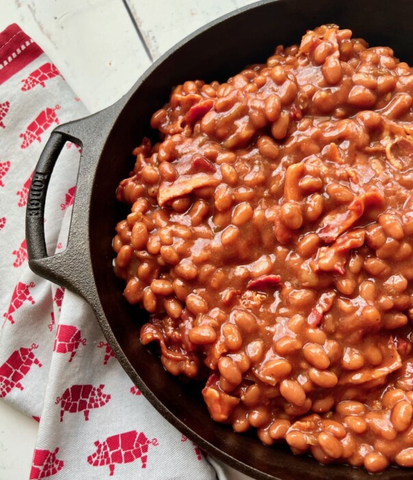 Traeger Smoked Baked Beans - Quiche My Grits