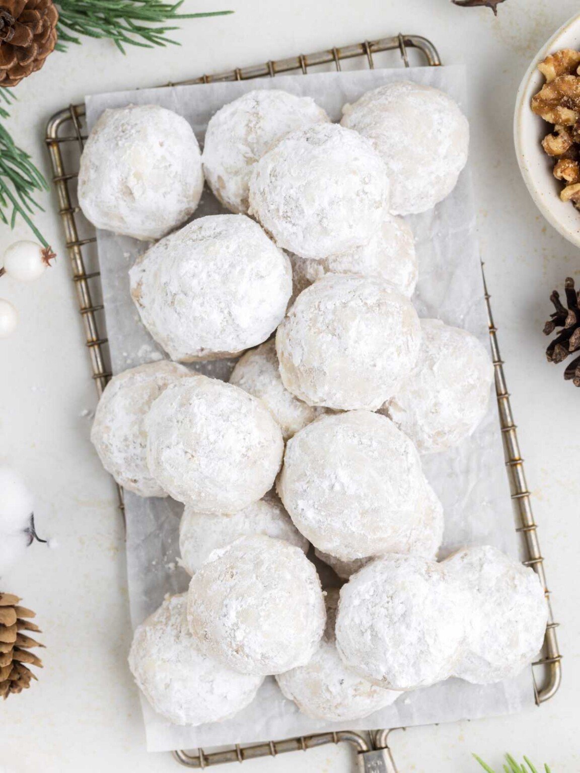 Easy Walnut Snowball Cookies - Quiche My Grits