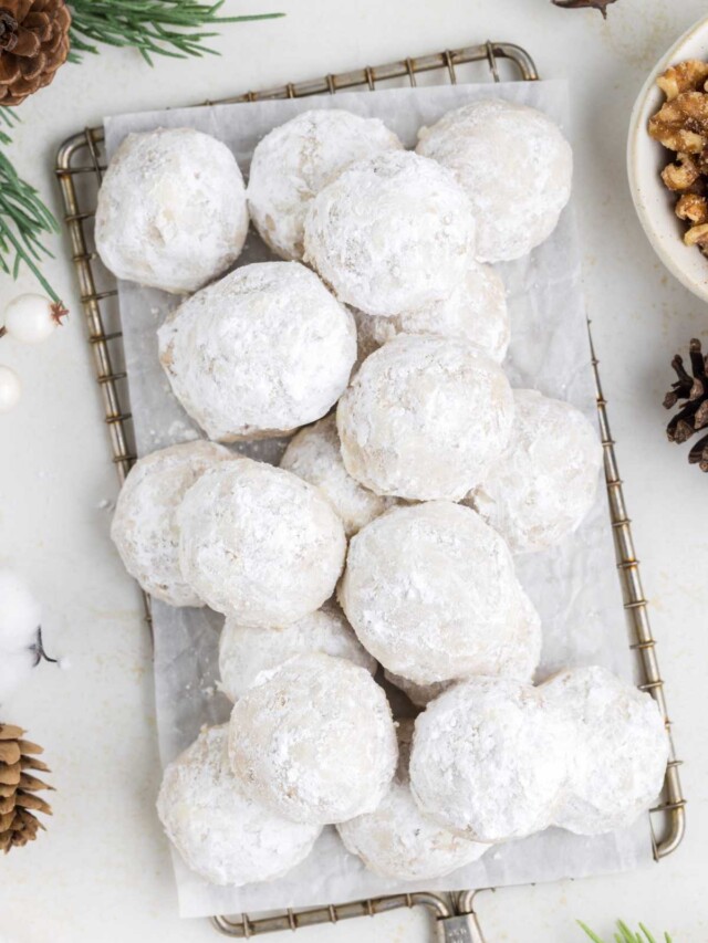 Easy Walnut Snowball Cookies - Quiche My Grits