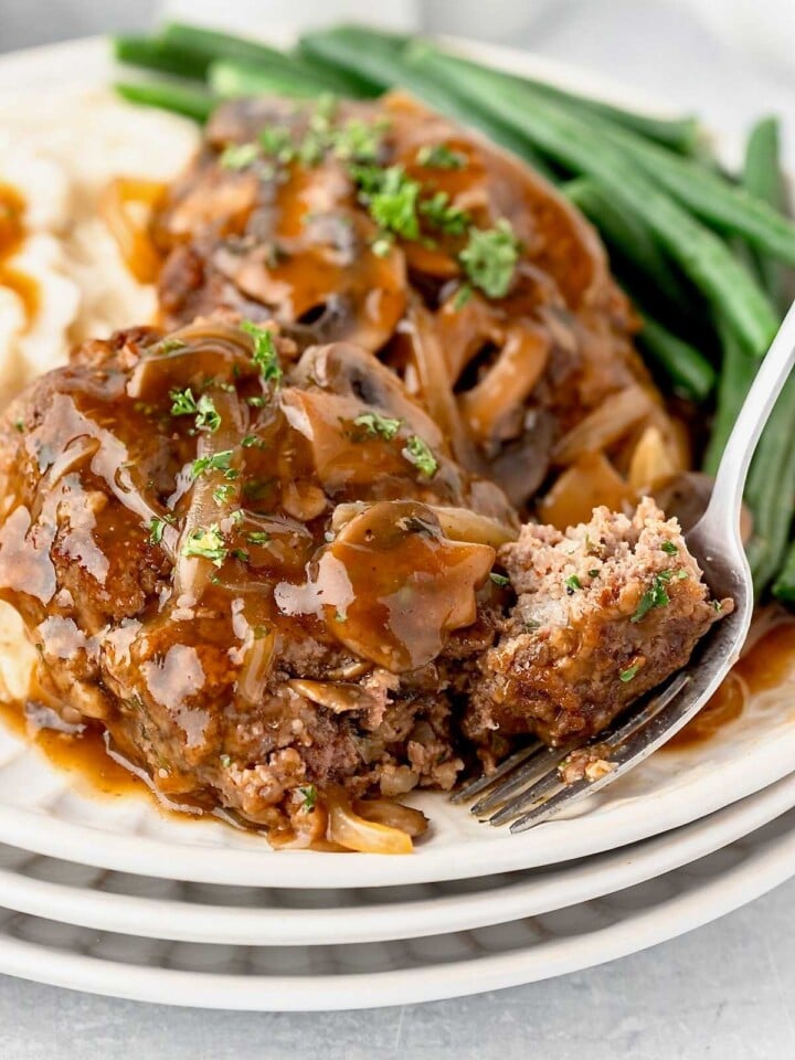 Old Fashioned Salisbury Steak Recipe: Ready in 30 Minutes - Quiche My Grits