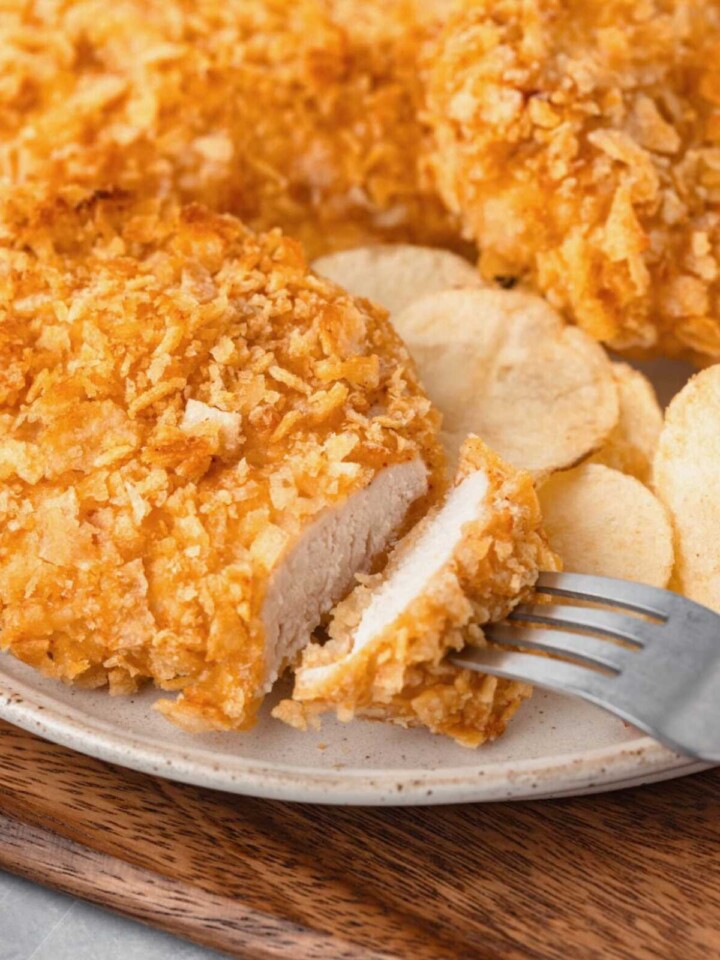 Crunchy Potato Chip Chicken - Quiche My Grits