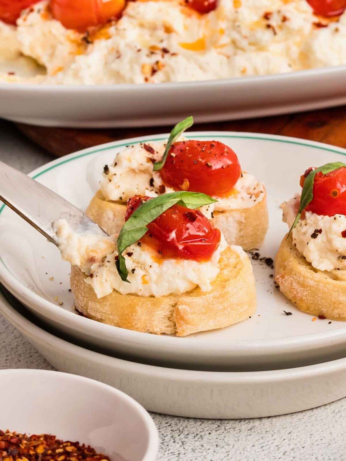 Whipped Ricotta Cheese Dip - Quiche My Grits