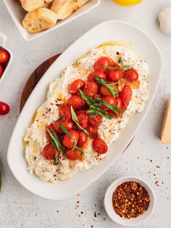 Whipped Ricotta Cheese Dip - Quiche My Grits