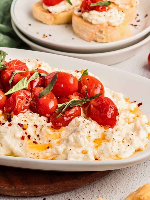 Whipped Ricotta Cheese Dip - Quiche My Grits