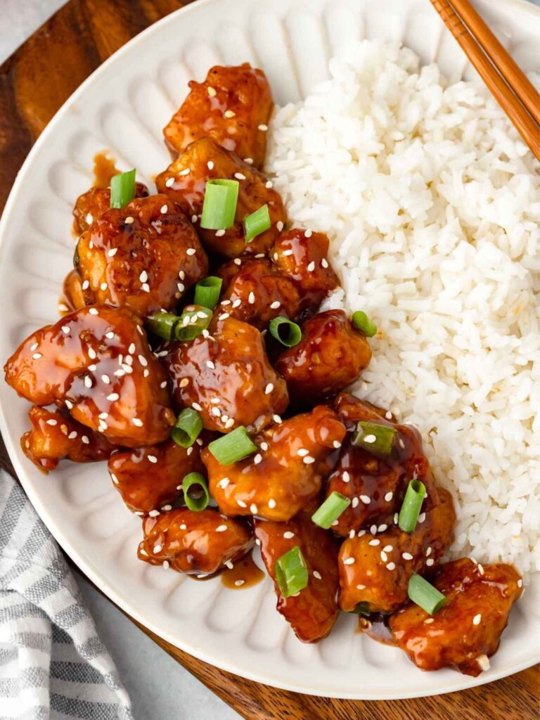 Crispy Honey Sesame Chicken - Quiche My Grits