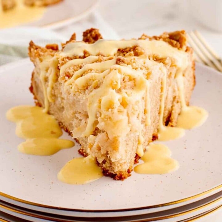 Irish Apple Cake With Vanilla Custard - Quiche My Grits