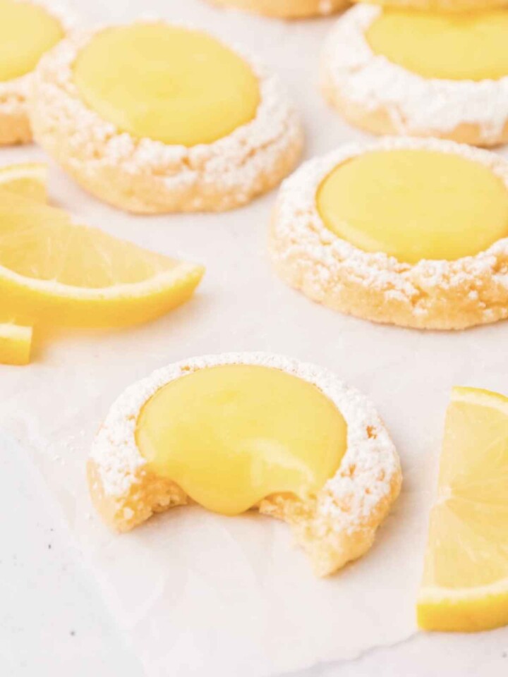 Easy Lemon Curd Cookies - Quiche My Grits
