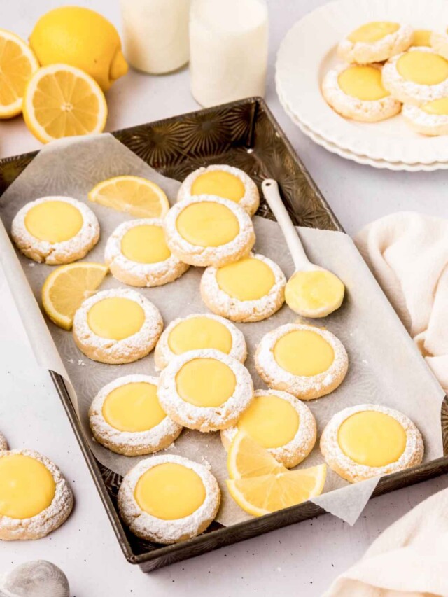 Easy Lemon Curd Cookies - Quiche My Grits